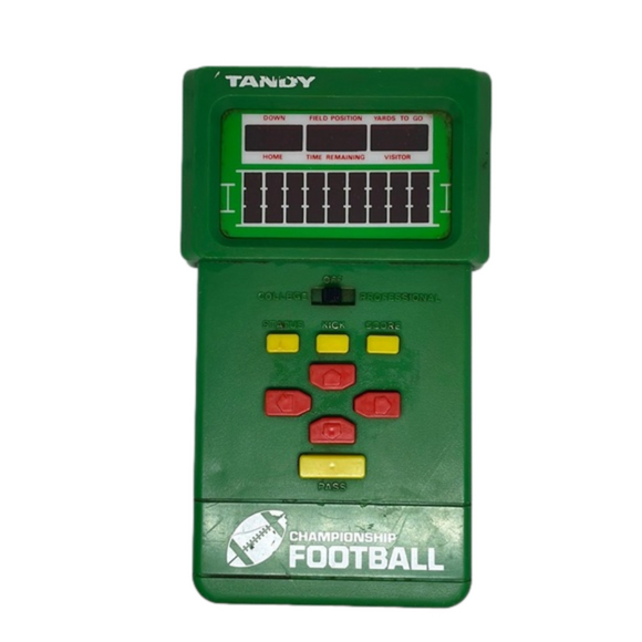Tandy | Other | Vintage Hand Held Tandy Football Game | Poshmark